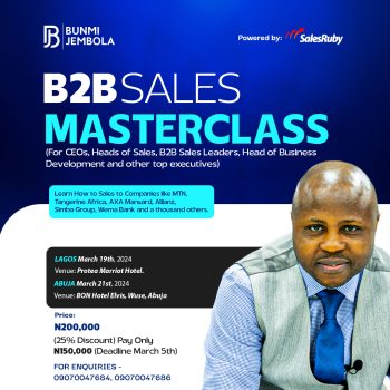 B2B Sales Masterclass - Bunmi Jembola